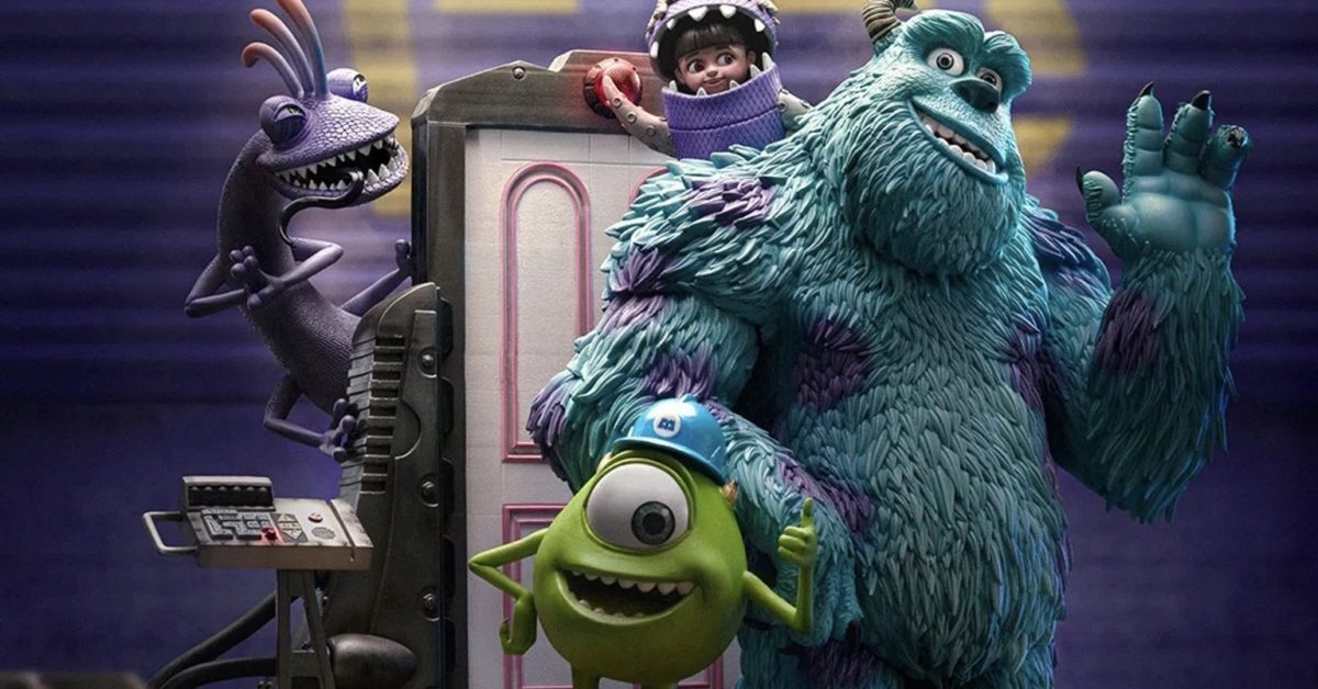 Iron Studios Debuts Deluxe Monsters Inc. Diorama Statue for Disney100