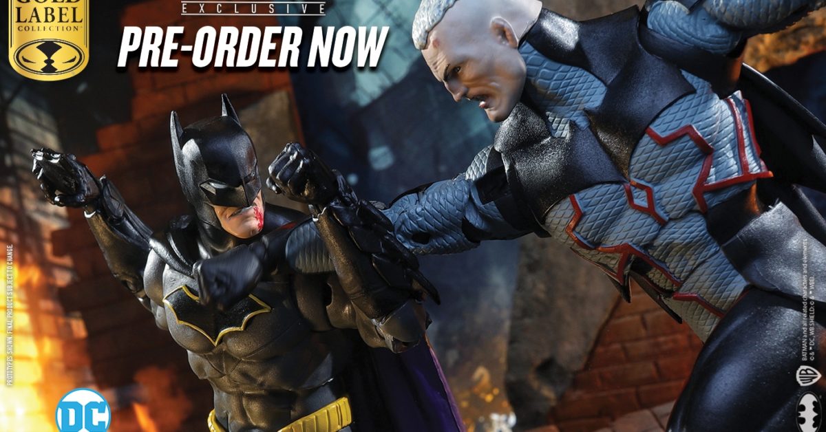 It’s Omega vs. Batman with McFarlane Toys New Exclusive 2-Pack Set