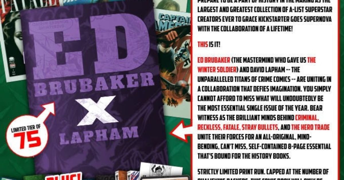 Bendis, Aaron, Brubaker, Waid, Duggan Write For David Lapham Bad Idea