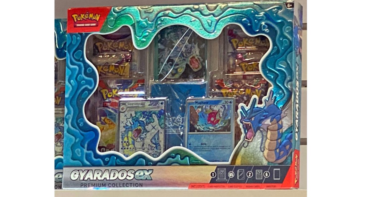 Pokémon TCG Reveals Full Art Tera Gyarados Ex Premium Collection