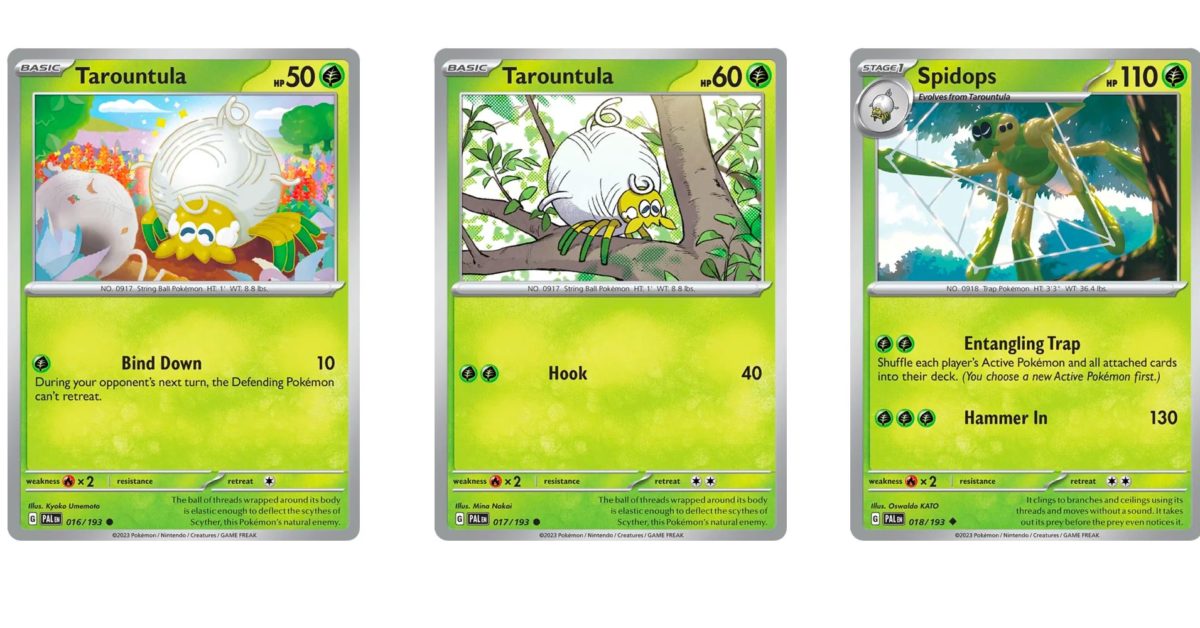 The Cards Of Pokémon TCG: Paldea Evolved Part 3: Tarountula Line