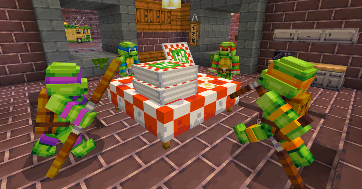 Minecraft Adds New Teenage Mutant Ninja Turtles DLC