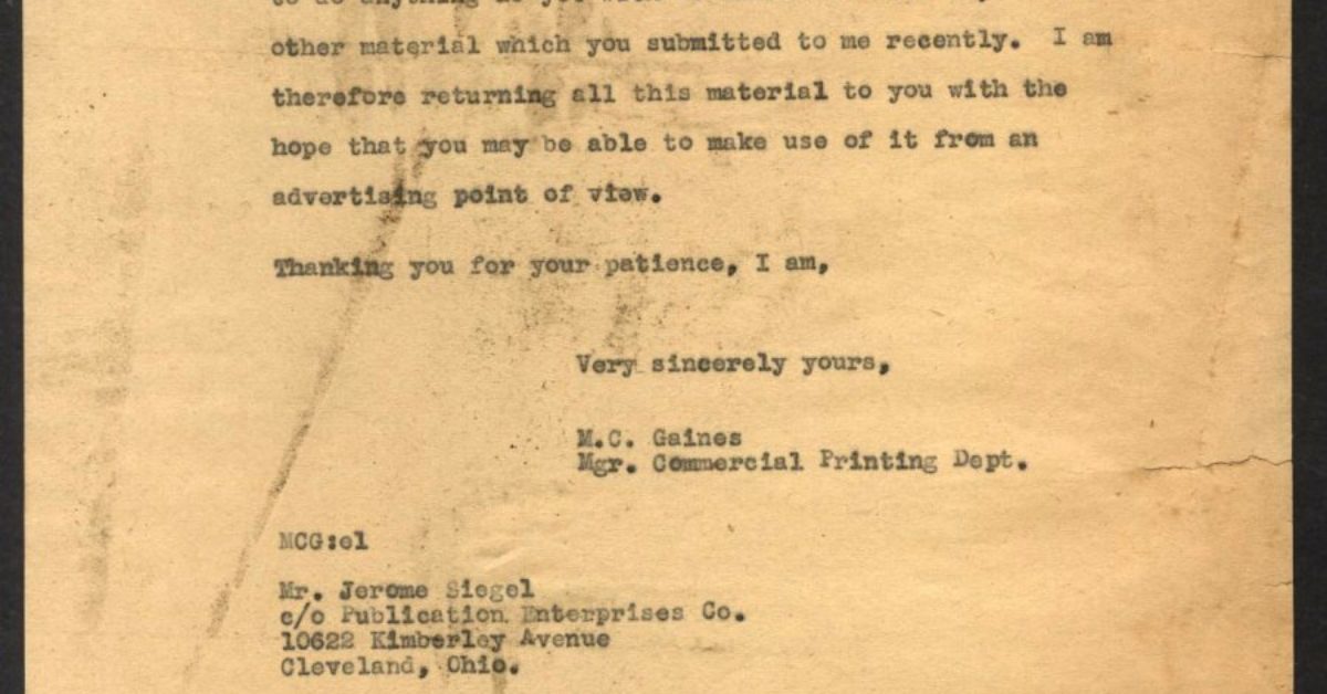 Maxwell Charles Gaines - The Man Who Rejected Superman In 1936
