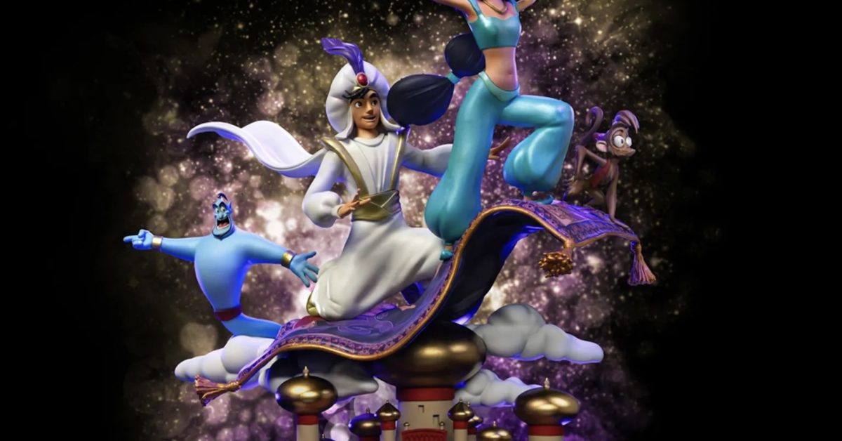 Take a Magic Carpet Ride with Iron Studios New D100 Aladdin Statue