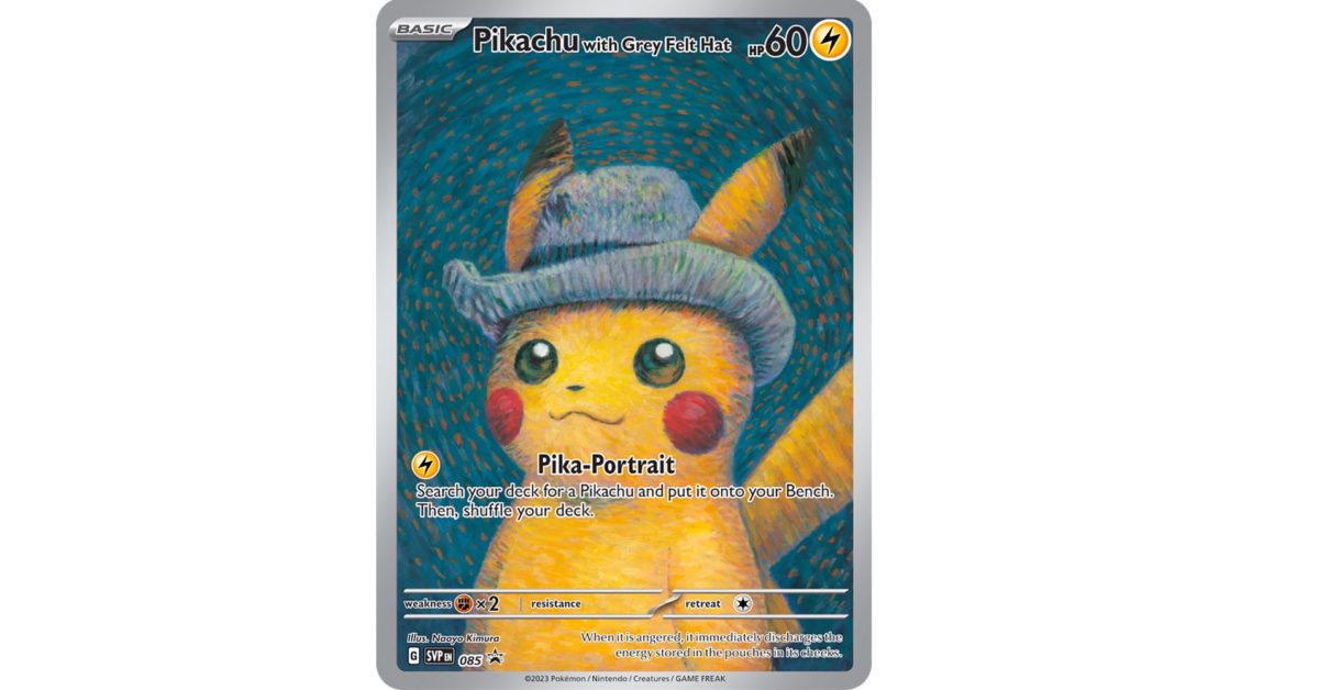 Pokémon TCG Releases Pikachu Van Gogh Promo Card