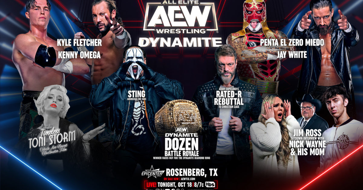 AEW Dynamite Tonight Features Sting, Adam Copeland, Toni Storm, More