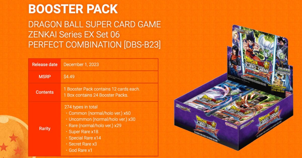 Dragon Ball Super Reveals Zenkai Series 6 Is “Perfect Combination”