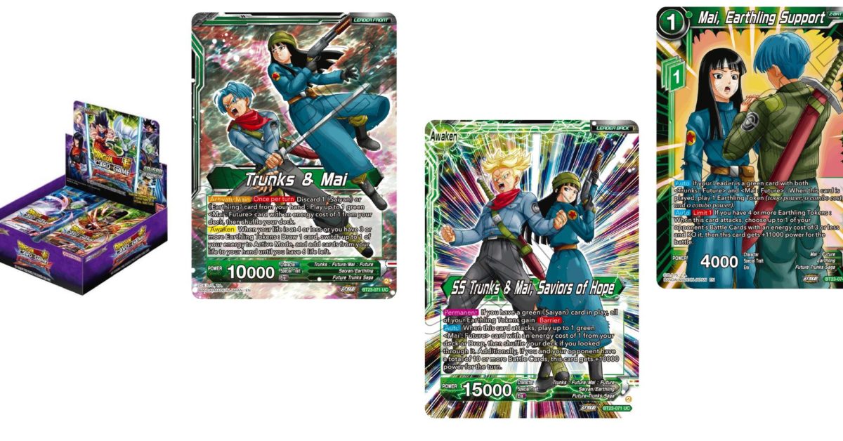 Dragon Ball Super Reveals Perfect Combination Cards: Trunks & Mai