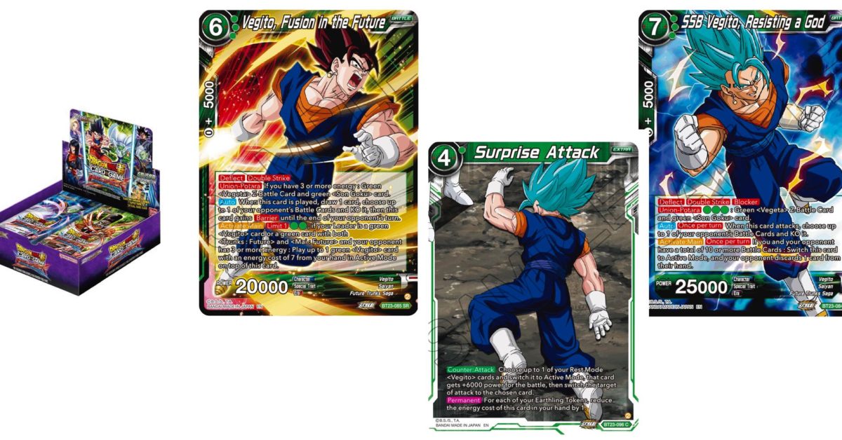 Dragon Ball Super Reveals Perfect Combination Cards: Vegito