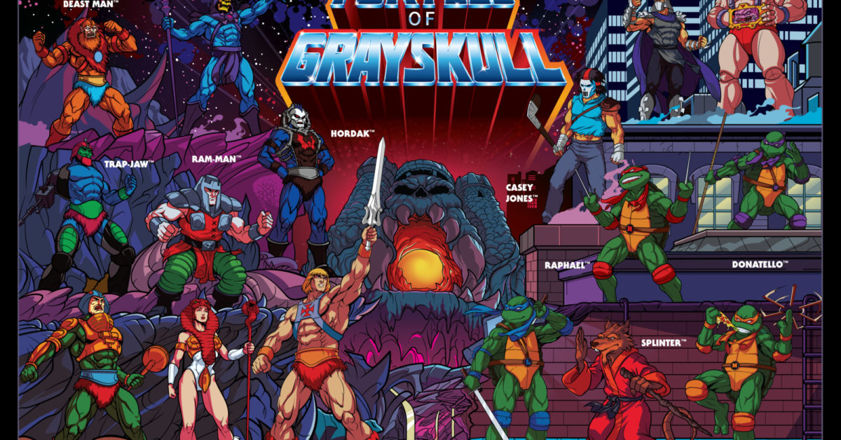 Worlds Collide as Mattel Announces MOTU x TMNT Crossover Figures