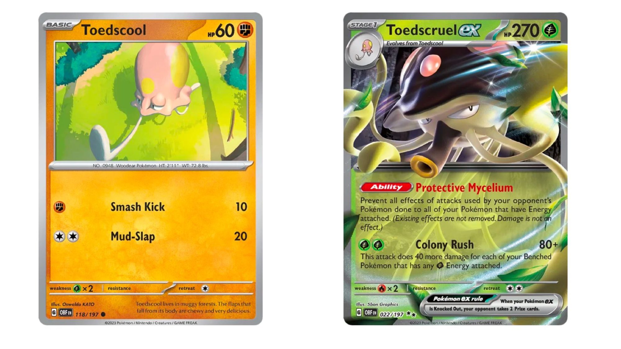 The Cards Of Pokémon TCG: Obsidian Flames Part 2: Toedscruel Ex