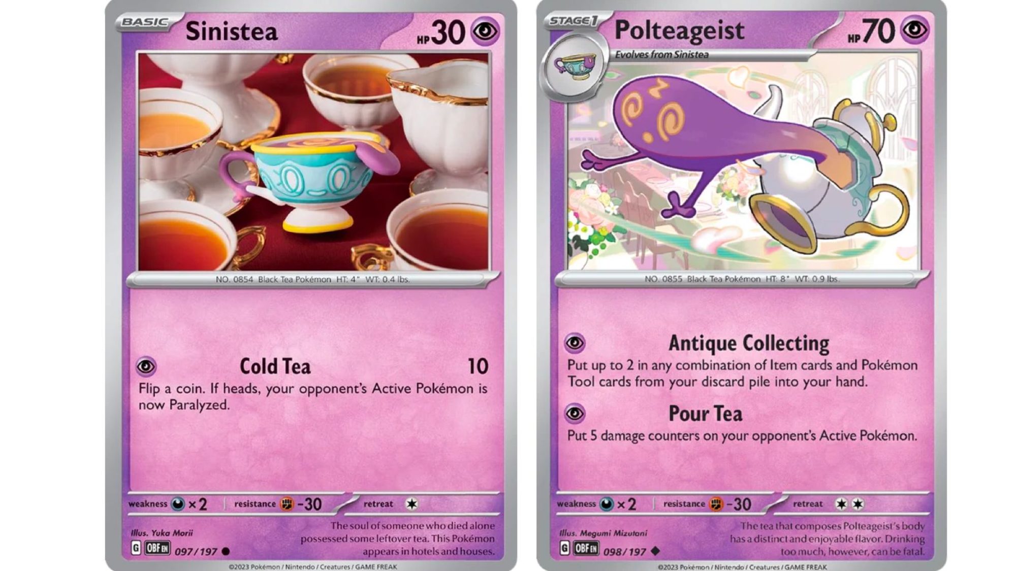 The Cards Of Pokémon TCG: Obsidian Flames Part 14: Sinistea Line