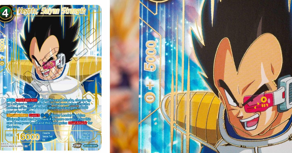Dragon Ball Super Reveals Perfect Combination: Vegeta Special Rare