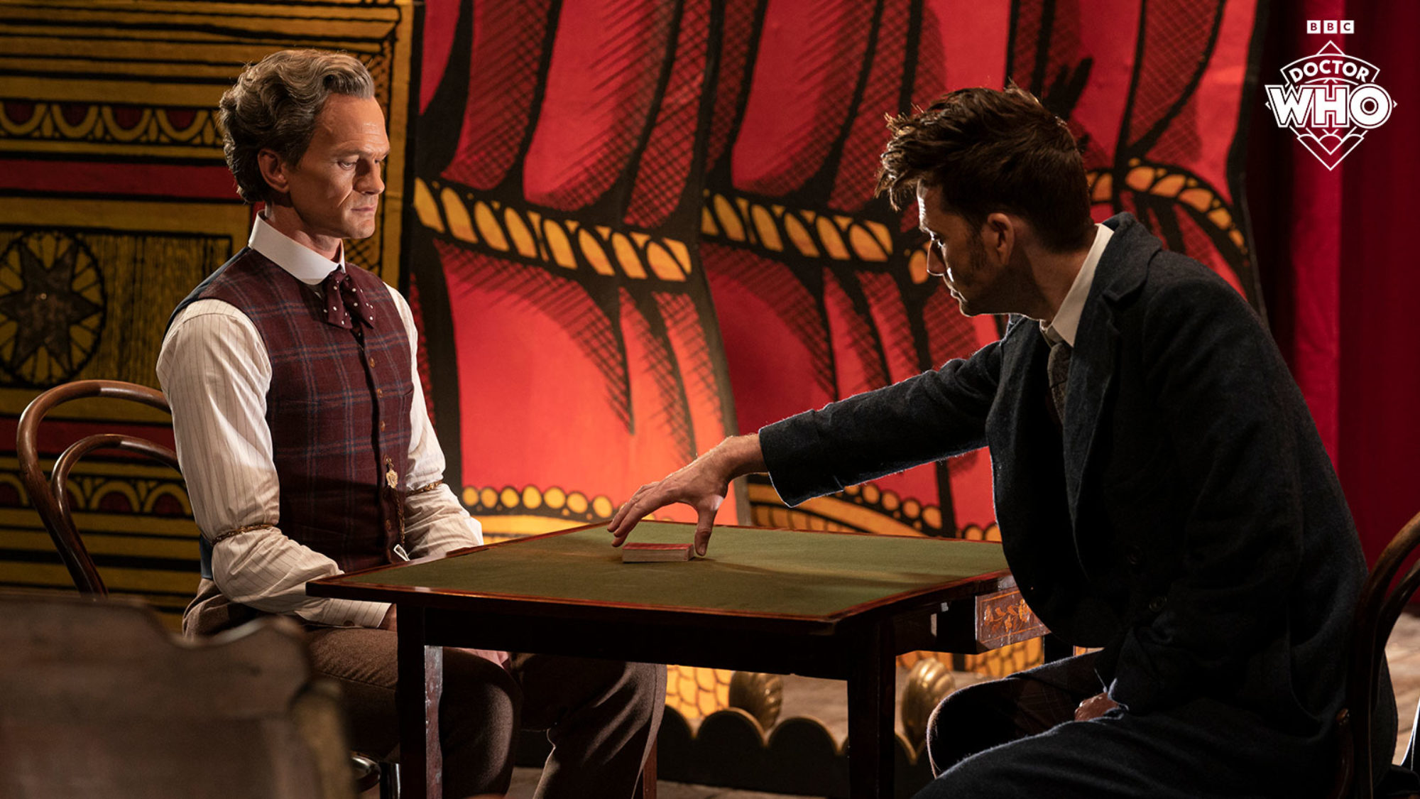 Doctor Who: "The Giggle" Images; David Tennant Praises NPH's Toymaker