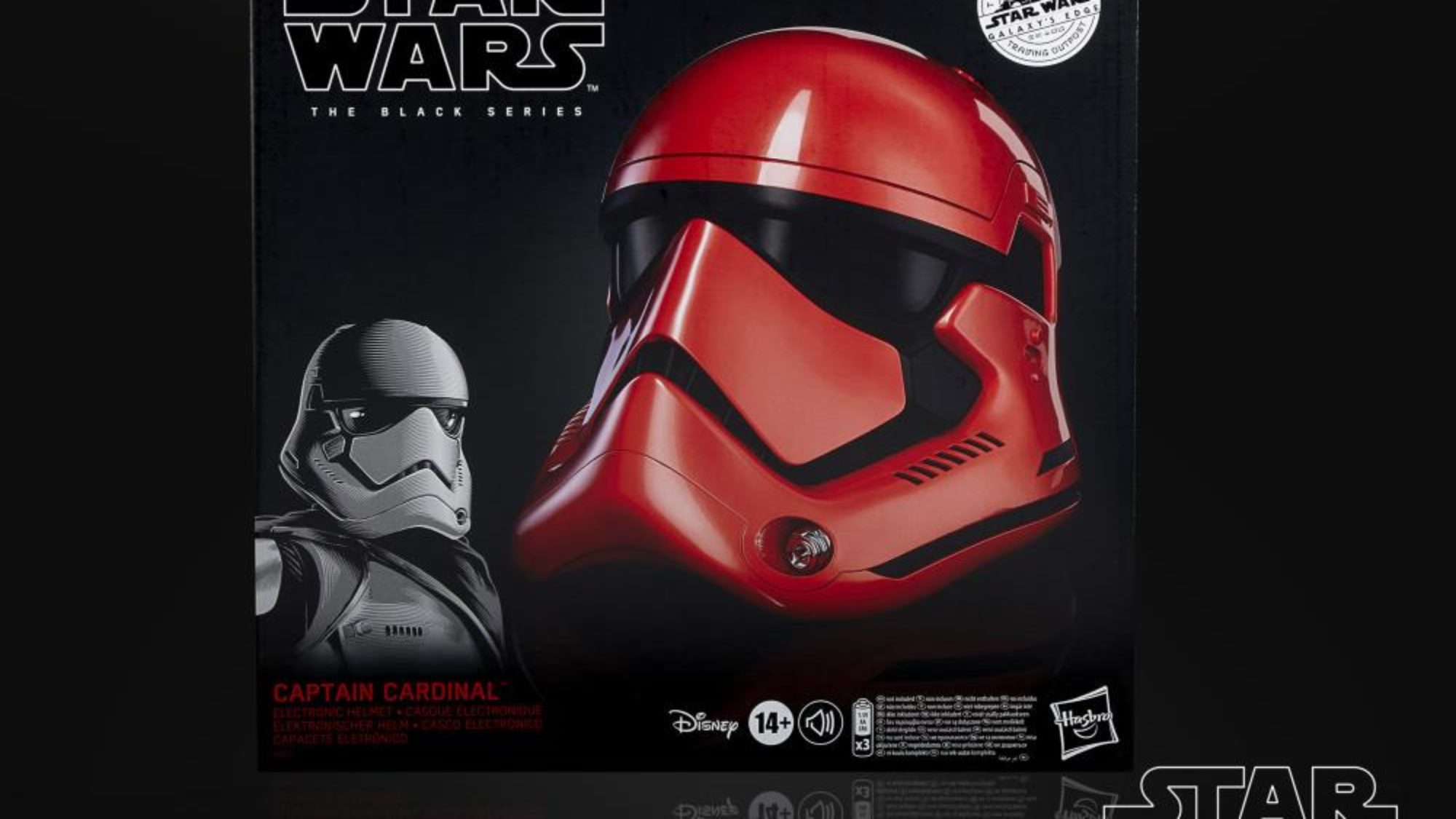 Star Wars: Galaxy's Edge Captain Cardinal Helmet Returns from Hasbro