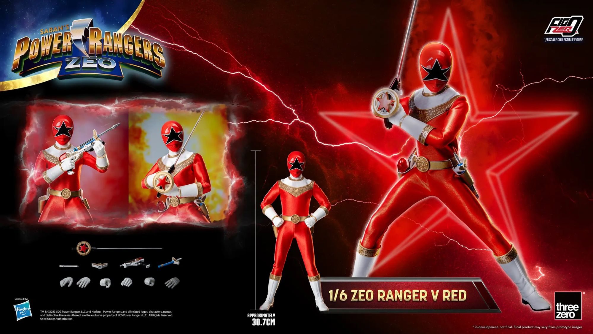 Power Rangers Zeo Red Ranger 1/6 Figure Coming Soon from threezero