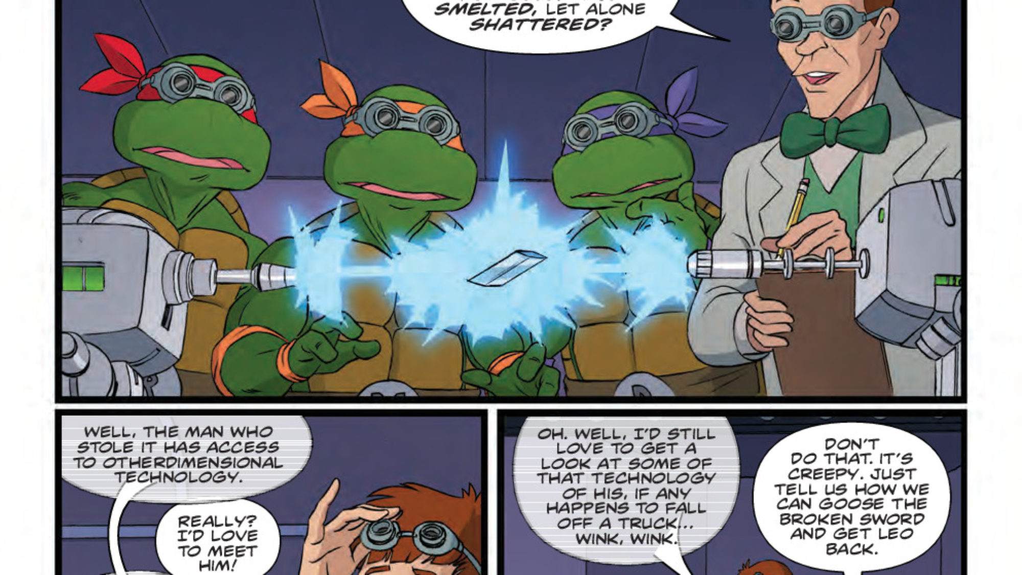 TMNT Saturday Morning Adventures Continued #10 Preview: Space Turtles