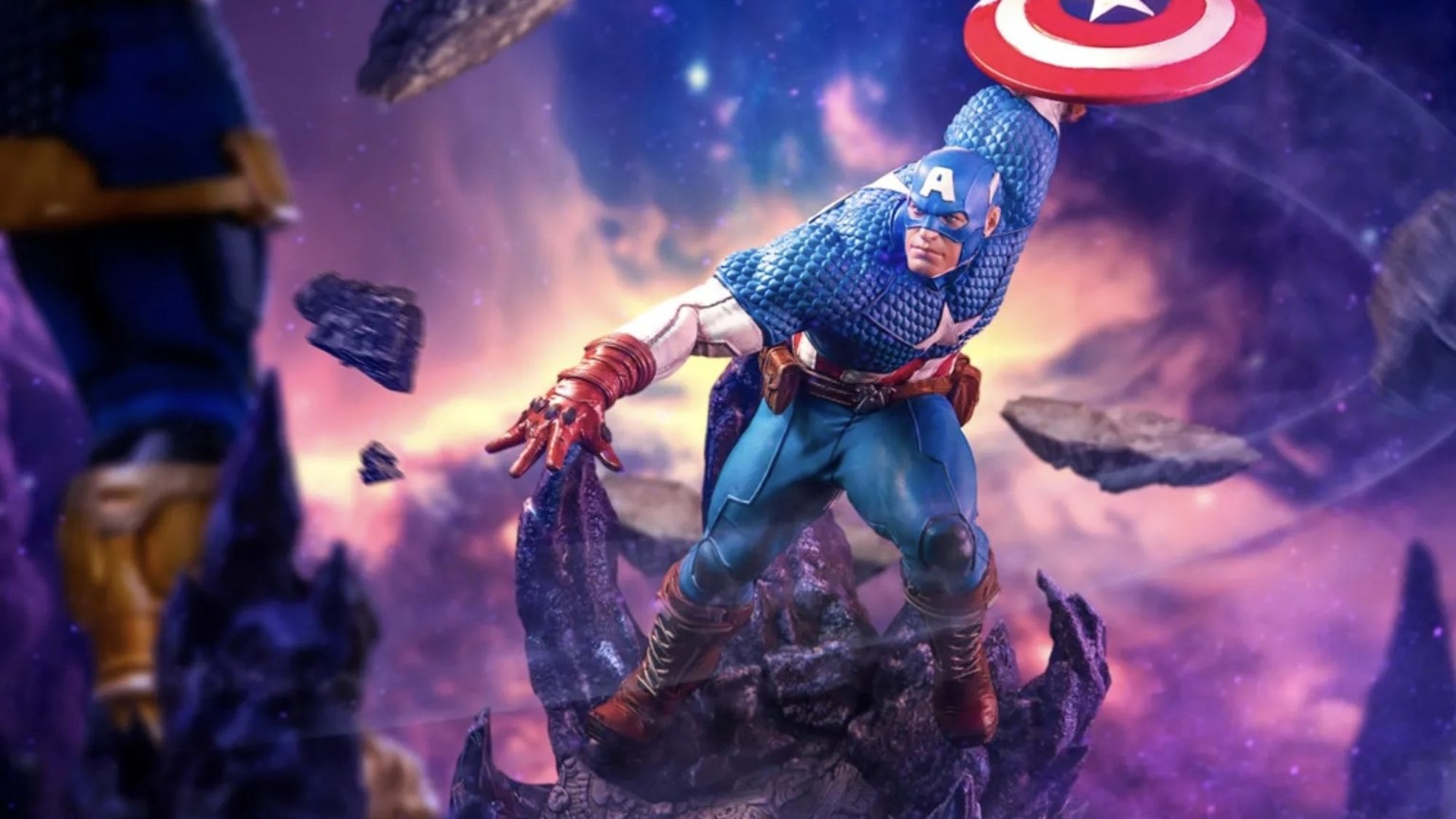 Captain America Kicks Off Iron Studios New Infinity Gauntlet Diorama