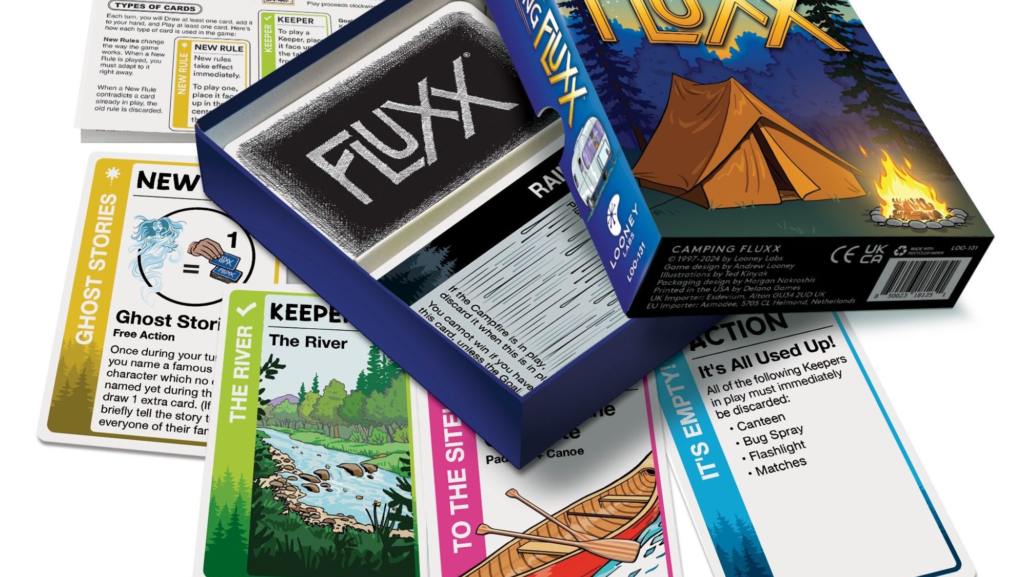 Looney Labs Releases New Addition To Fluxx Called Camping Fluxx