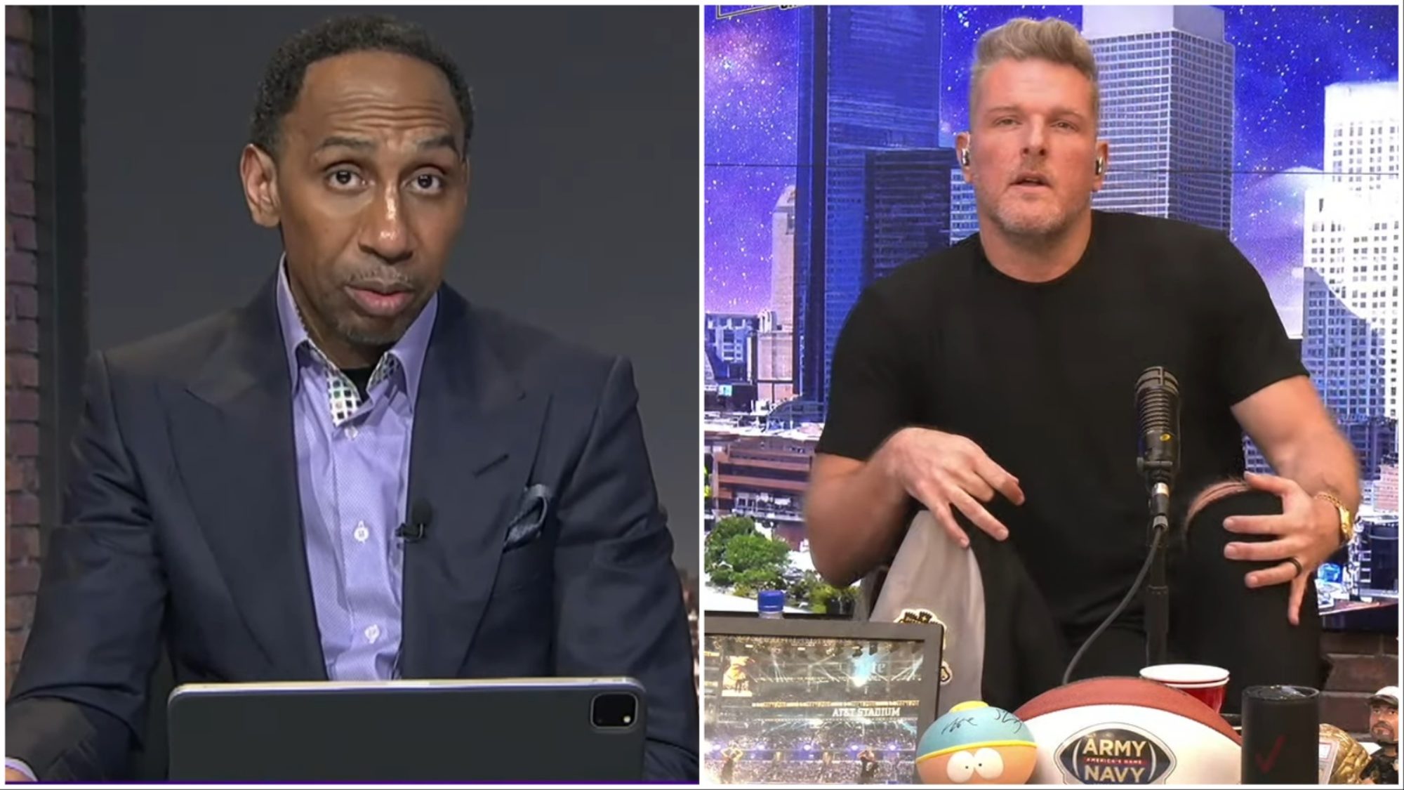 ESPN Heavyweights Pat McAfee, Stephen A. Smith Deny Beef Reports