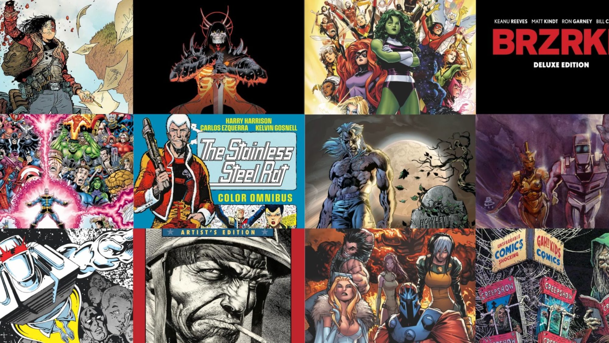 Big Books, Omnibus & Deluxe From Marvel, DC, Skybound, Boom & 2000AD