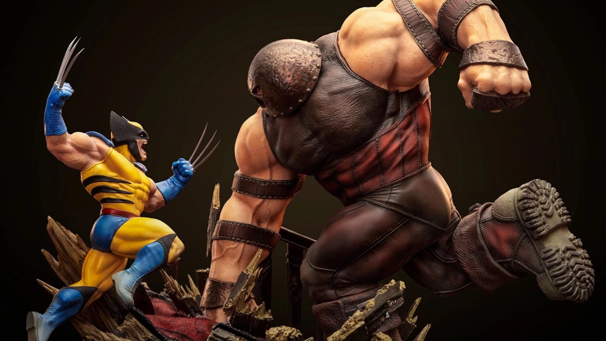 Juggernaut Vs Colossus Statue