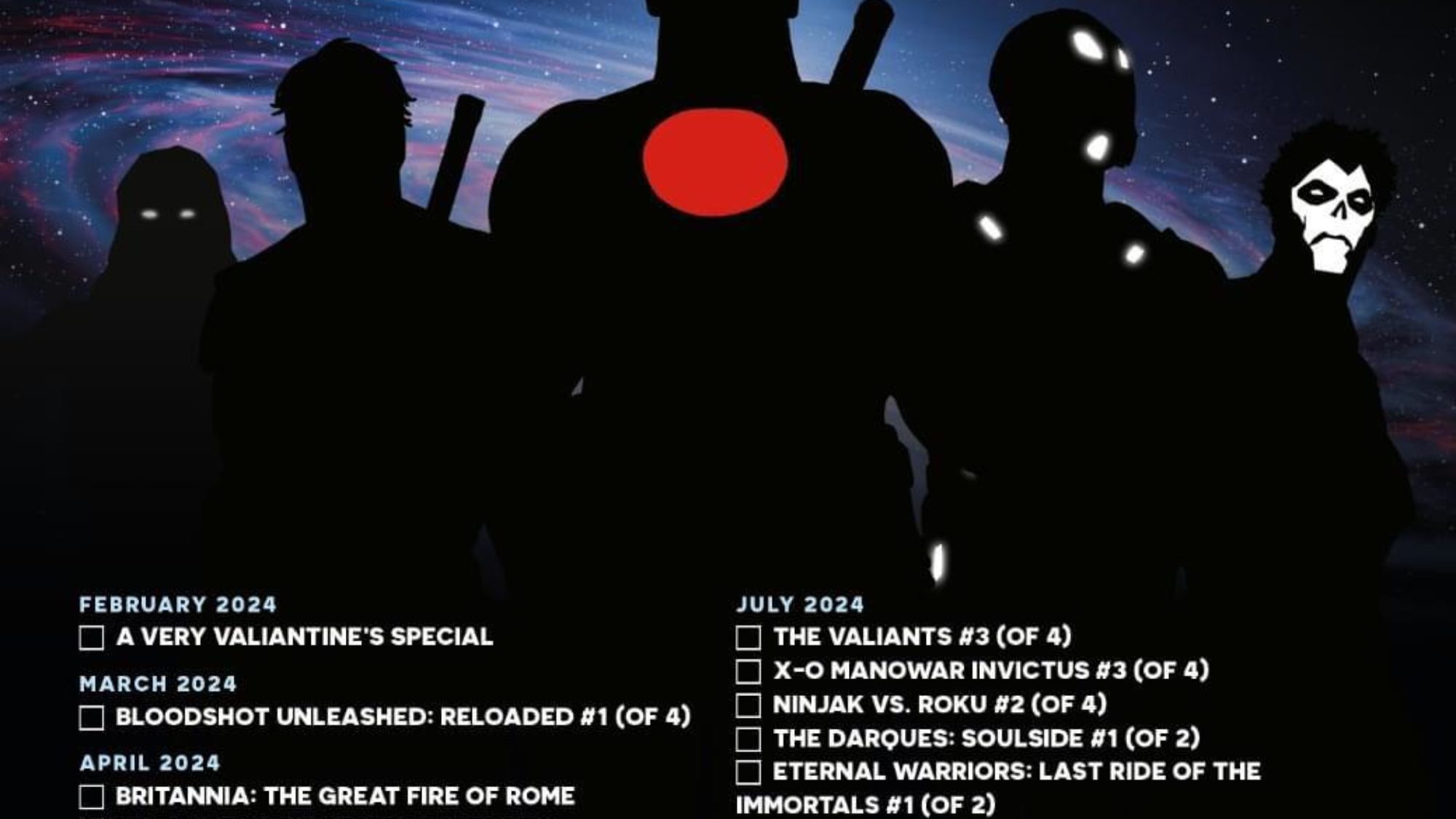 The Resurgence Of The Valiant Universe Gets A Checklist