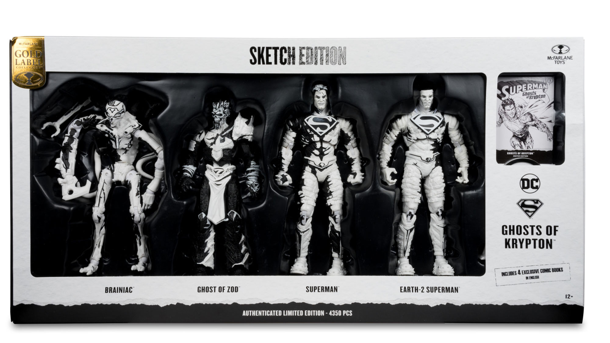 McFarlane Reveals Superman: Ghost of Krypton Sketch Edition 4-Pack