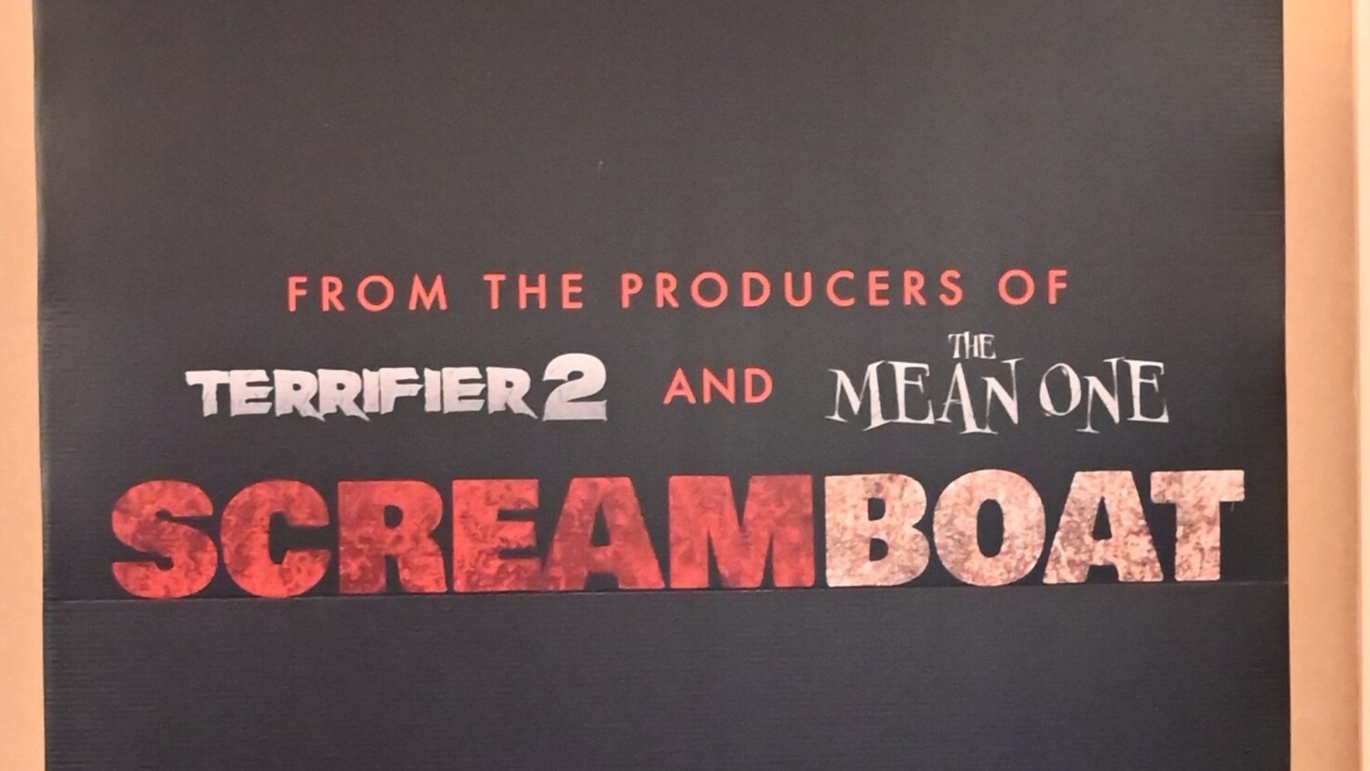 CinemaCon 2024 Debut Teaser Poster For Screamboat From Terrifier Team