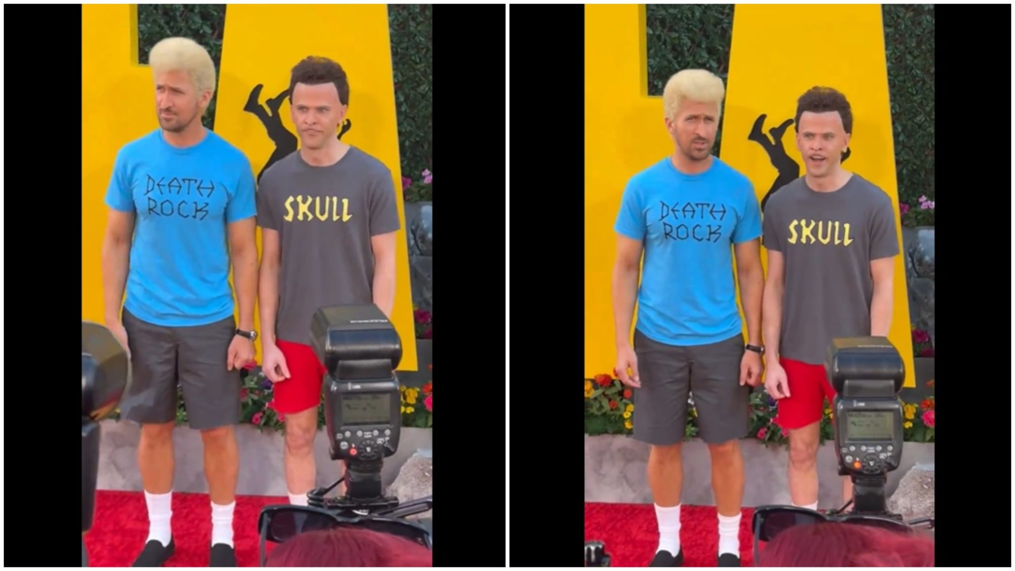 SNL: Gosling, Day Bring Beavis and Butt-Head to "Fall Guy" Red Carpet