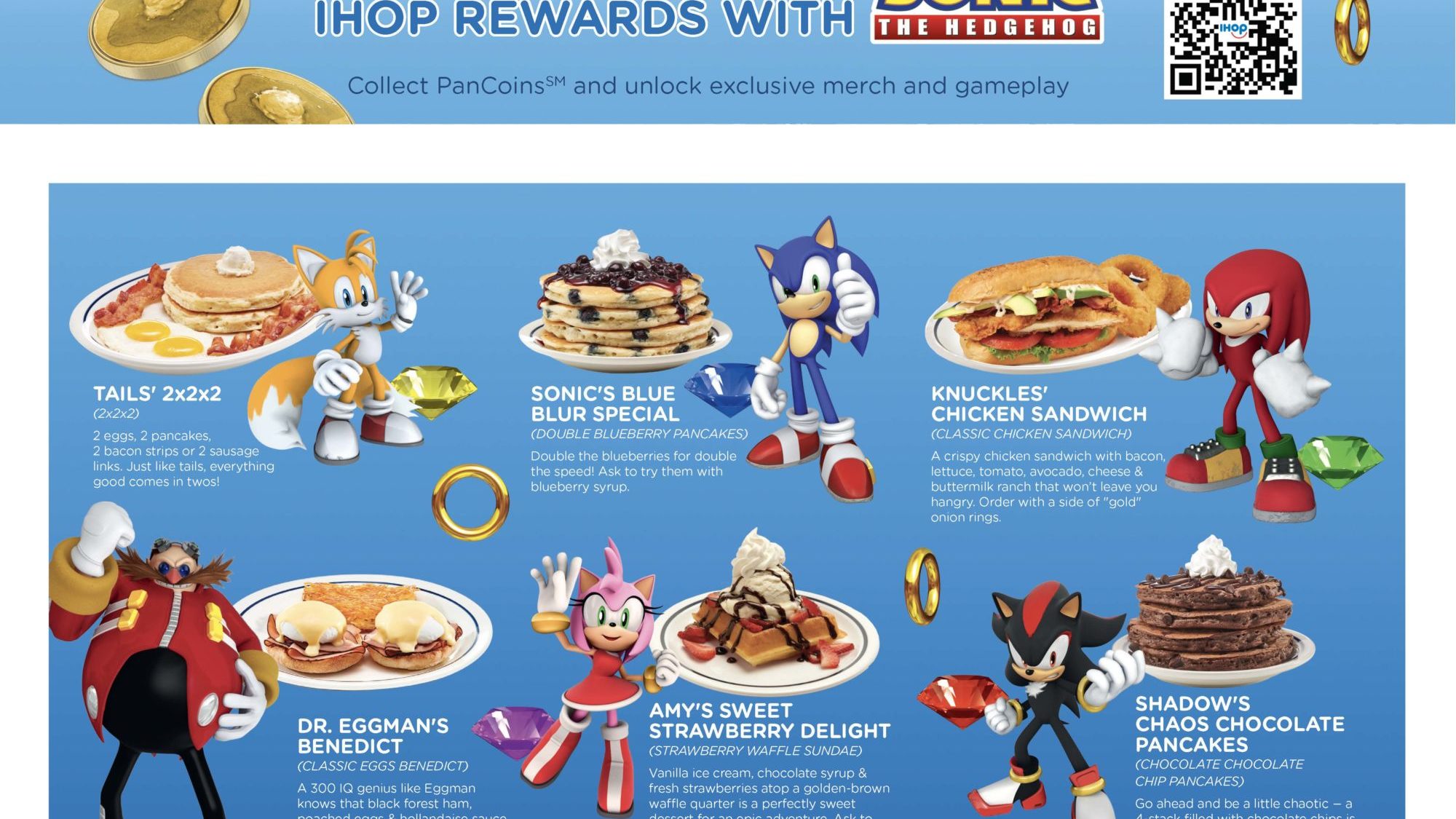 IHOP Partners With SEGA On New Sonic The Hedgehog Menu