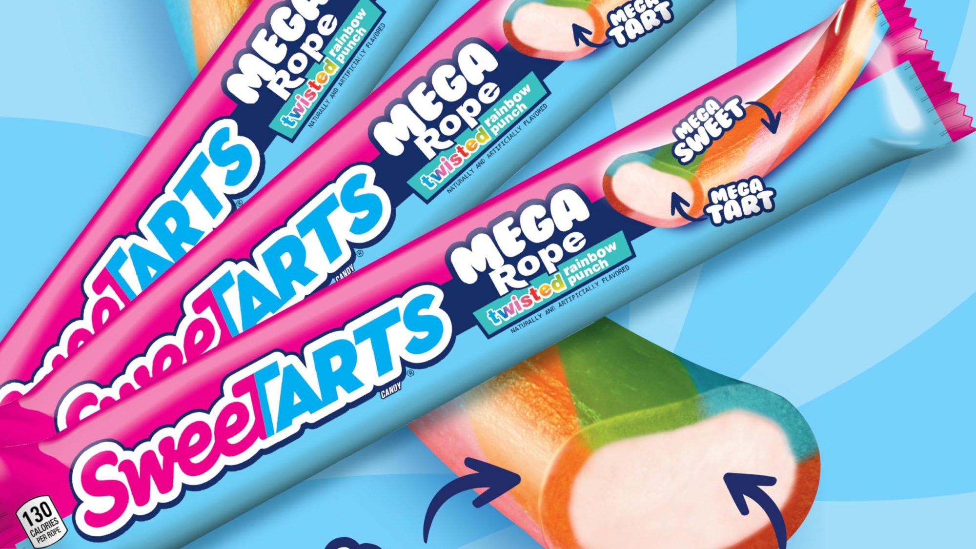 SweeTARTS Launches New MEGA Rope Snack Treat