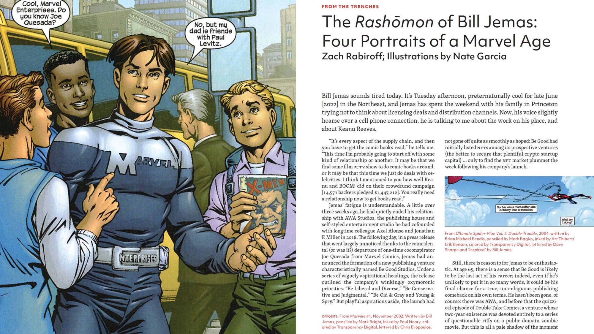 Bill Jemas, Joe Quesada & Ike Perlmutter's Marvel in Comics Journal