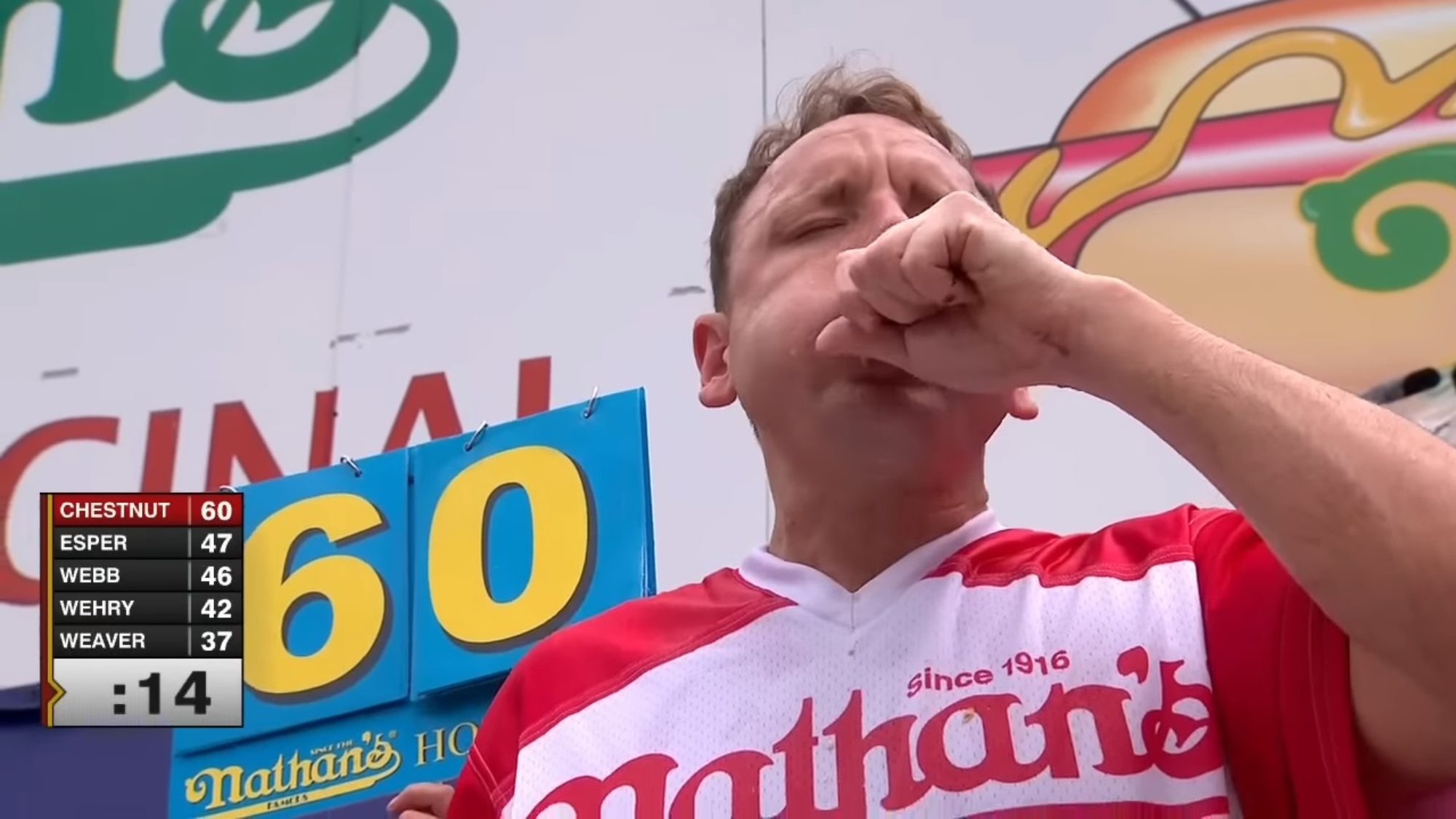 Joey Chestnut Pushes Back on His Nathan's Hot Dog Eating Contest Ban