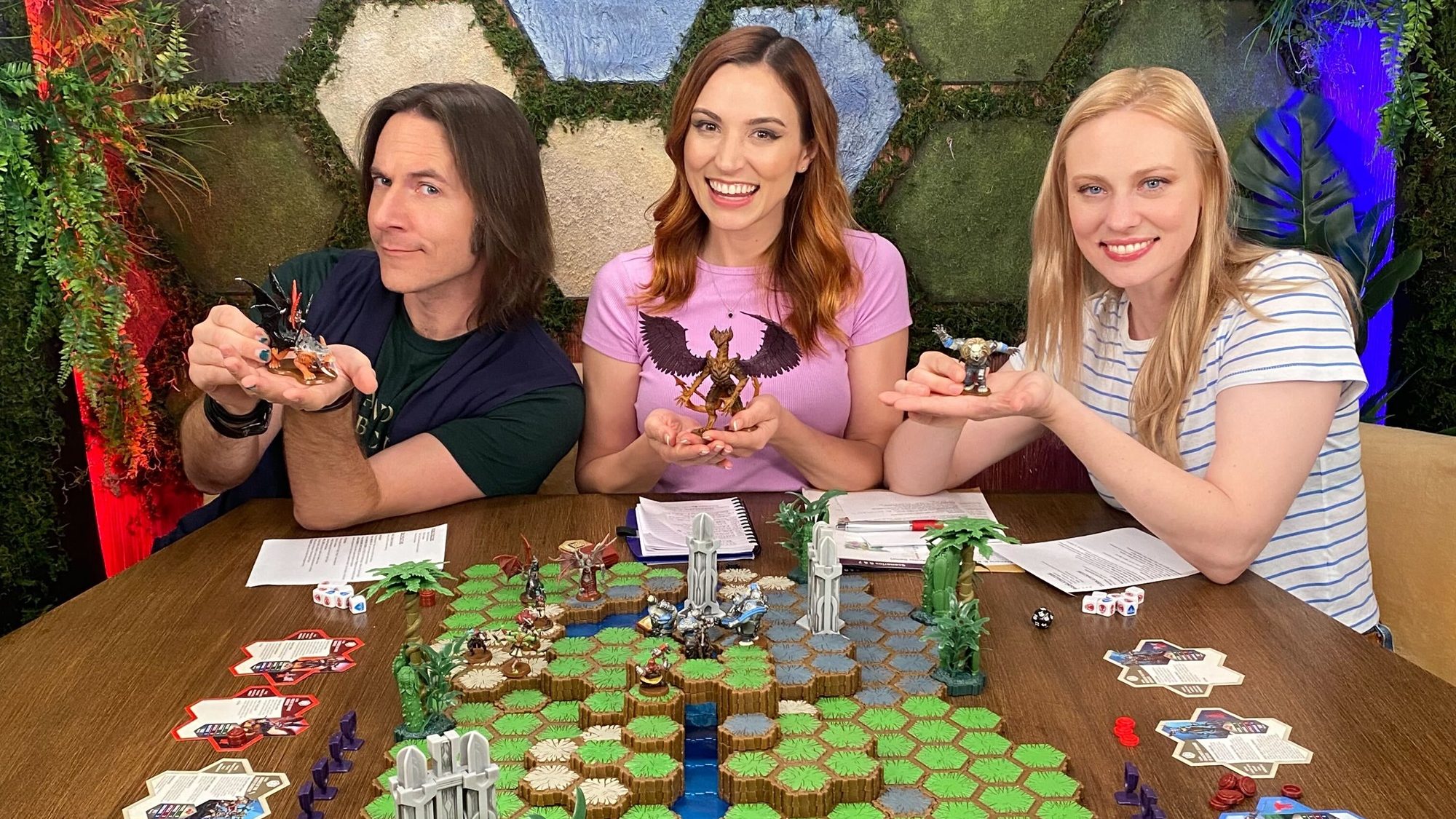 Deborah Ann Woll & Matt Mercer Play Heroscape For Fun