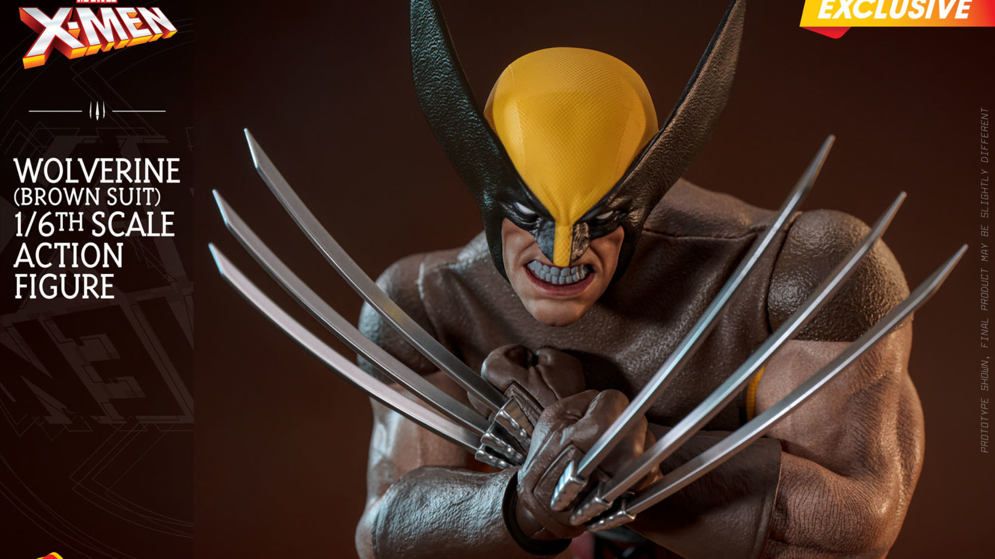 Wolverine Slices with New Marvel HONŌ STUDIO Brown Suit 1/6 Figure