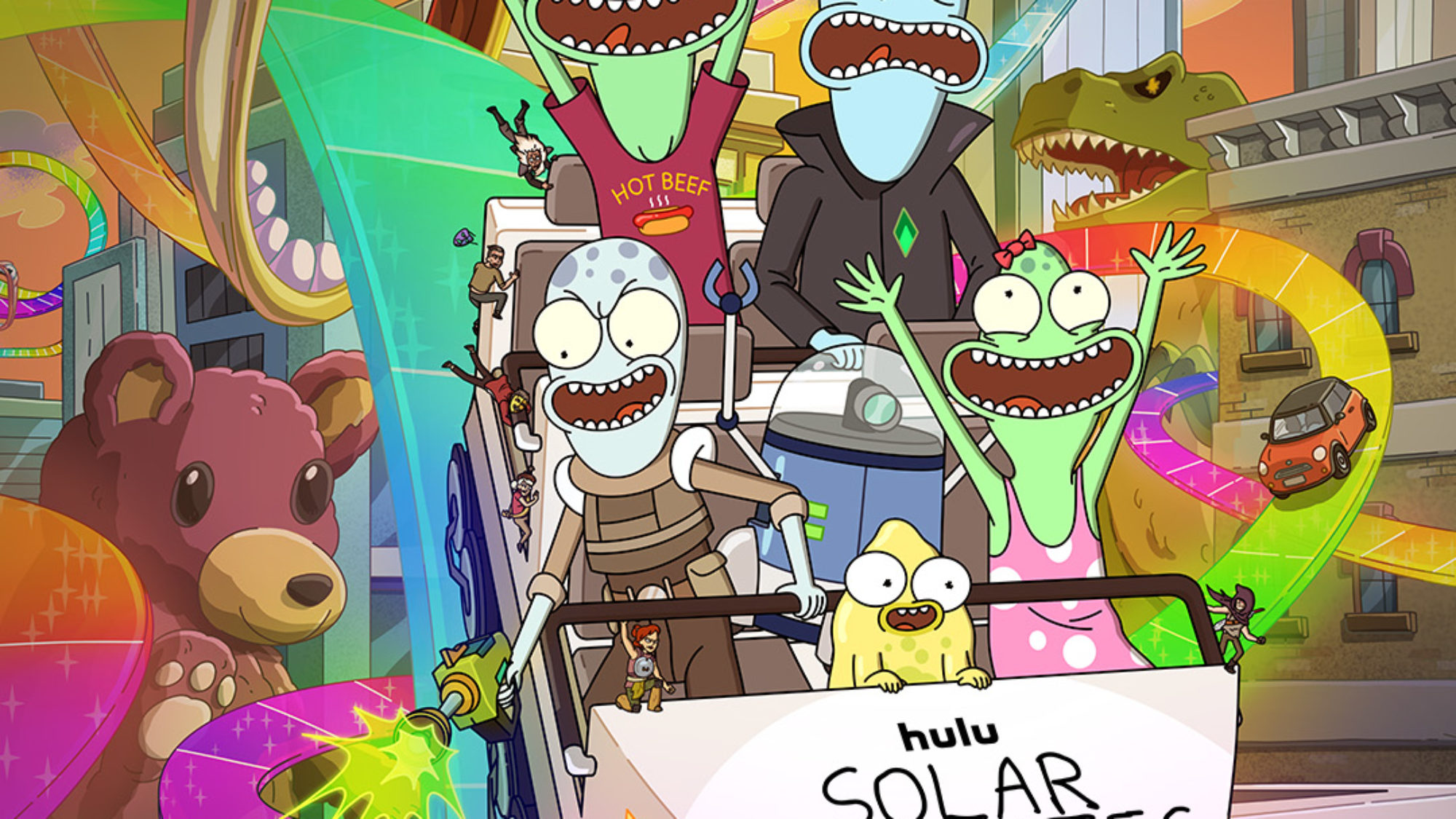 Solar Opposites Season 5 Key Art a Different Take on "Family Values"