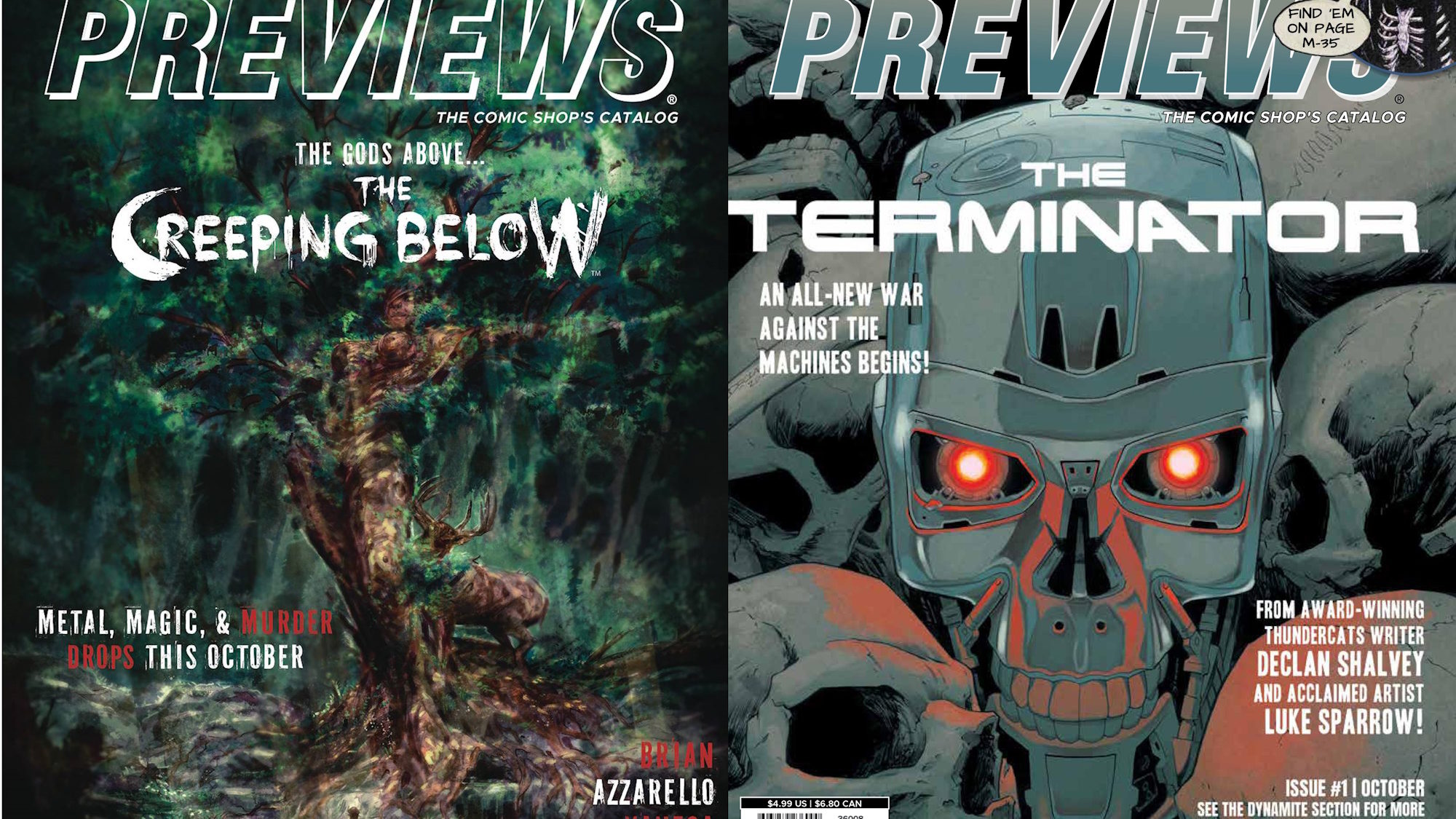 Creeping Below & Terminator On Cover Of Next Week's Diamond Previews