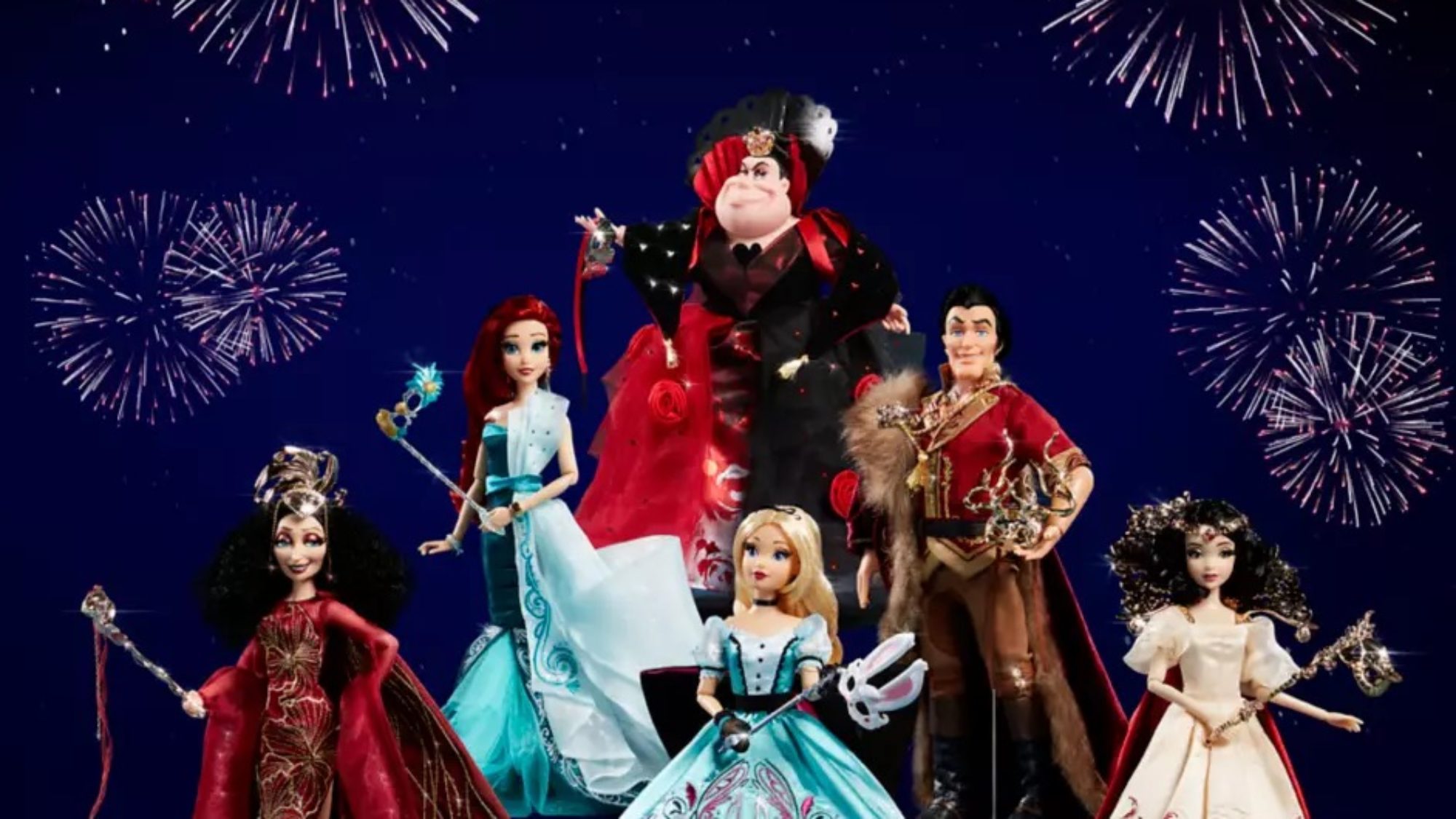 Disney Debuts Designer Collection Midnight Masquerade D23 Doll Set