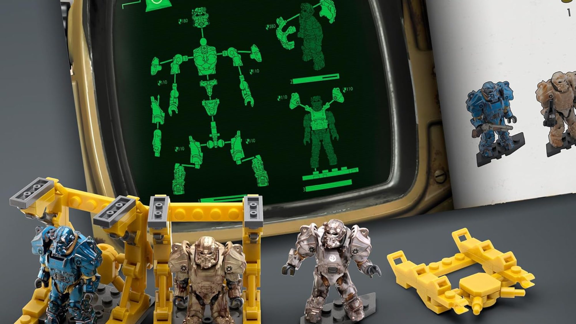 MEGA Fallout T-60 Power Armor Collection Revealed by Mattel