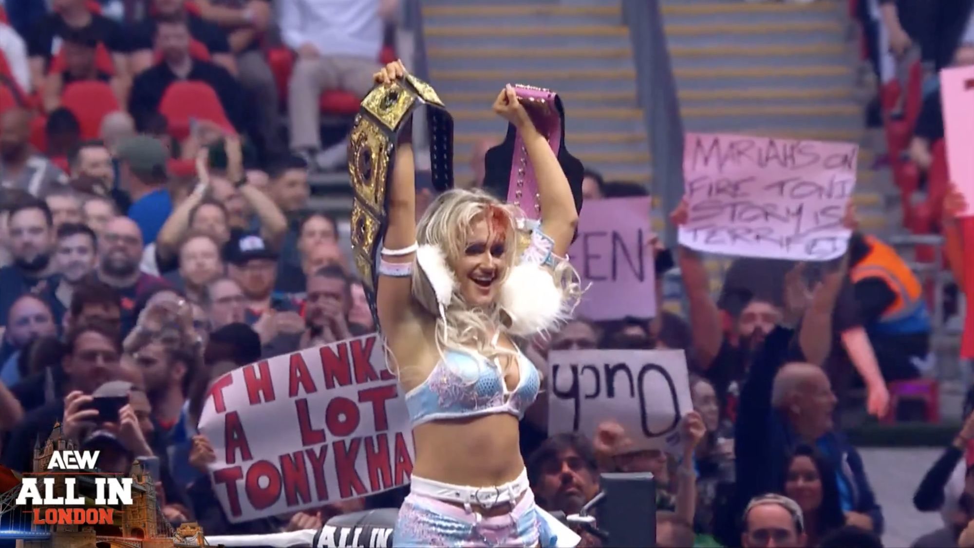 Mariah May Beats Toni Storm for Women's Title at AEW All In London
