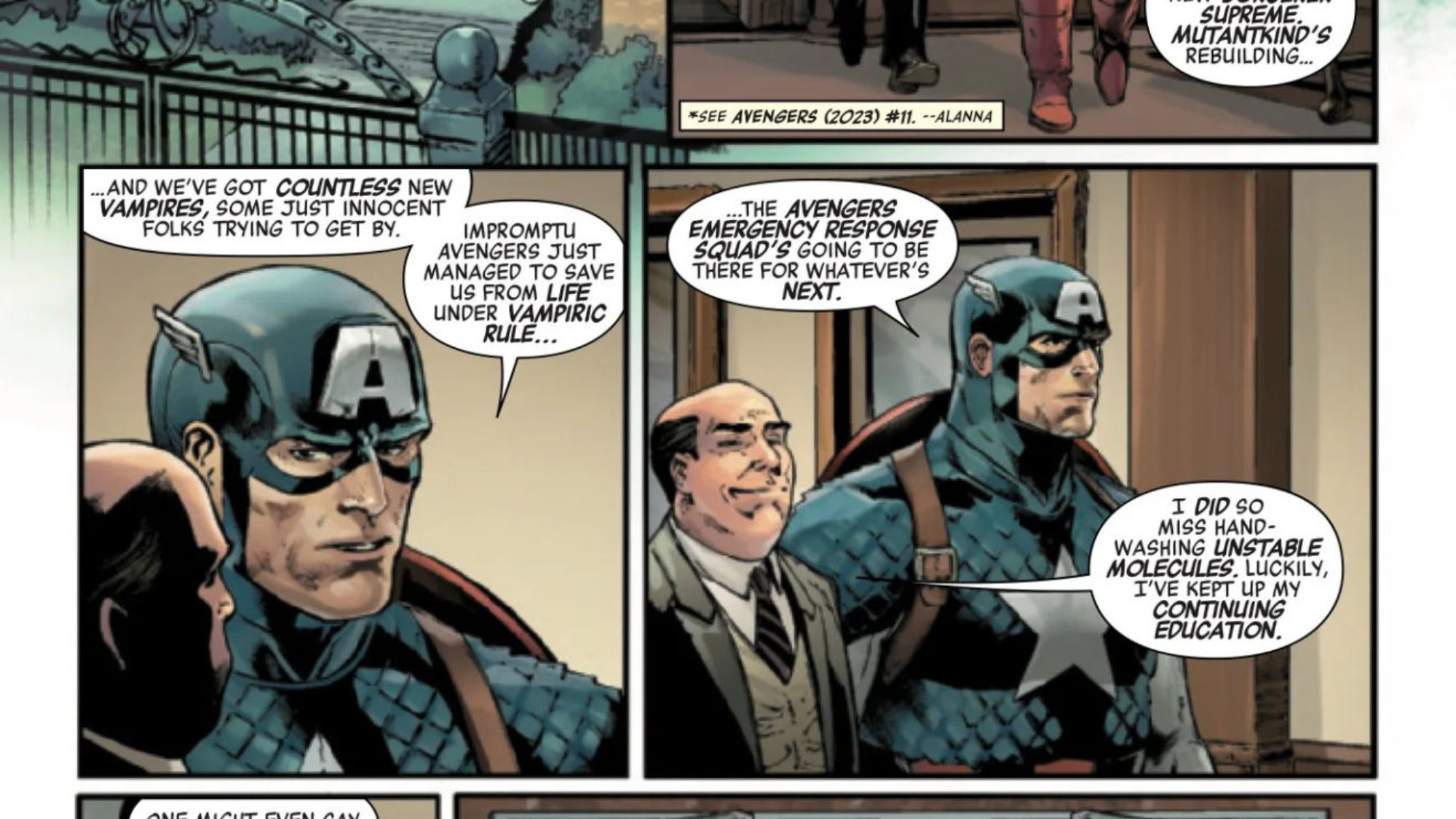 Avengers Assemble #1 Preview: Vampires, Artifacts, and Poker Nights