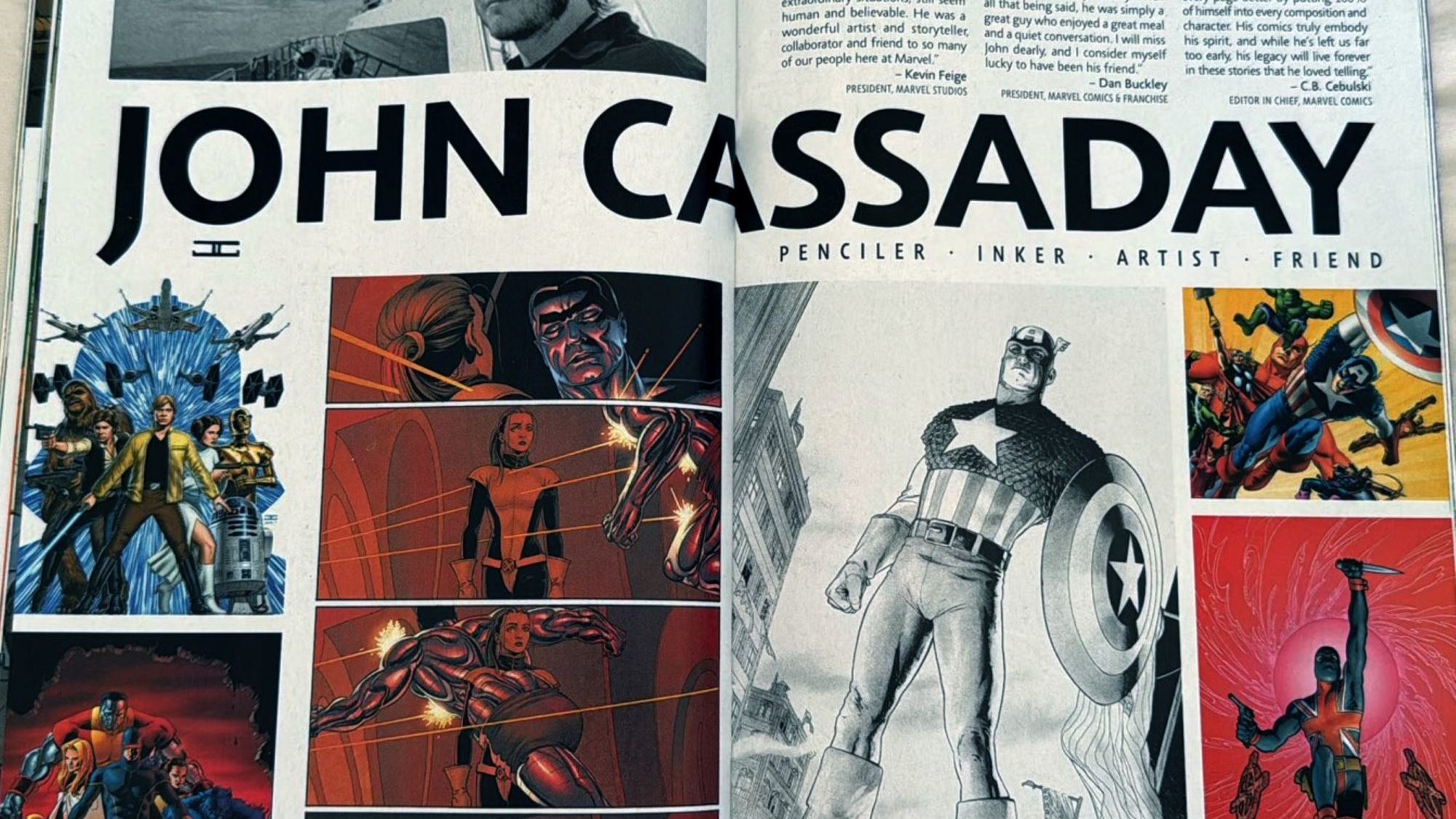 Kevin Feige, Dan Buckley & CB Cebulski Pay Tribute to John Cassaday