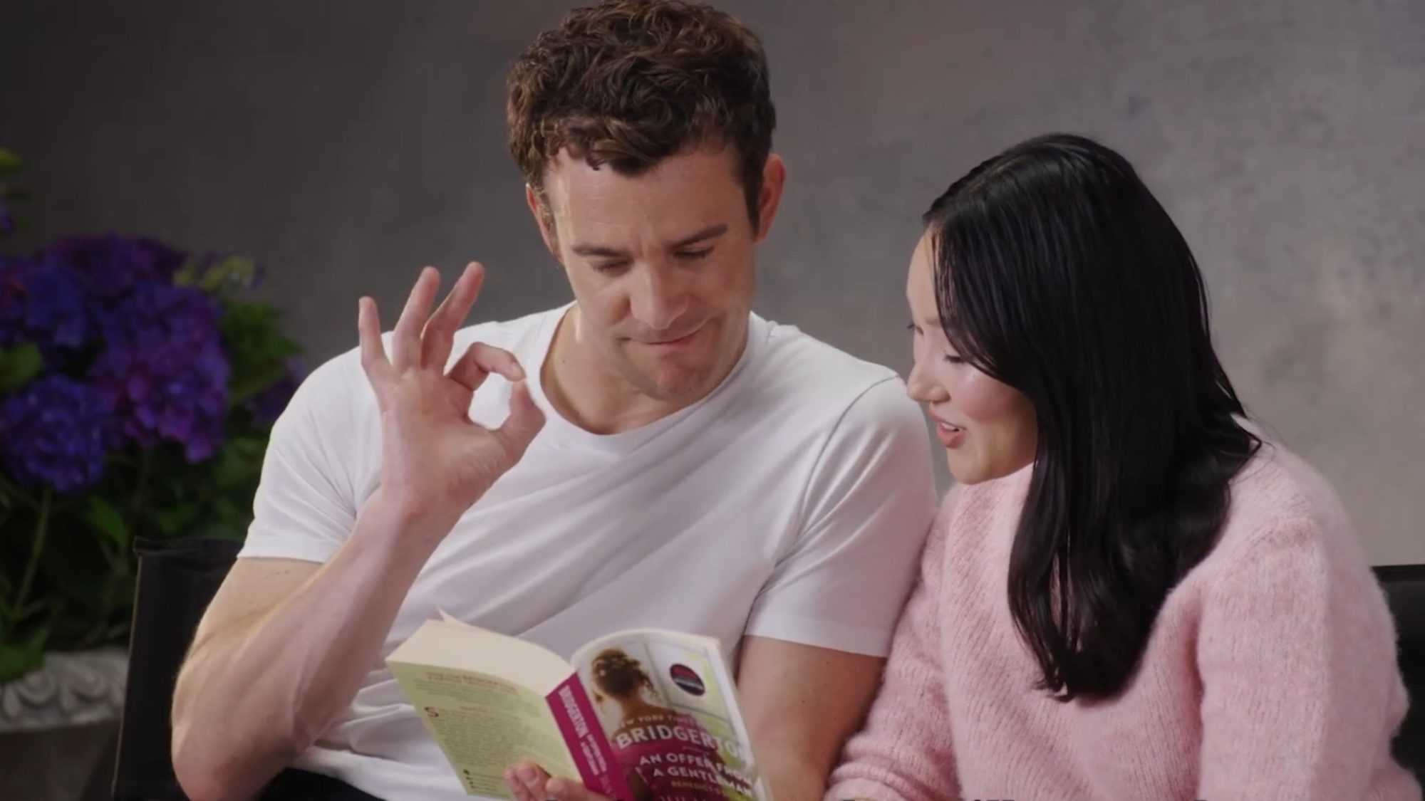 Bridgerton Stars Luke Thompson, Yerin Ha Read From Julia Quinn's Novel