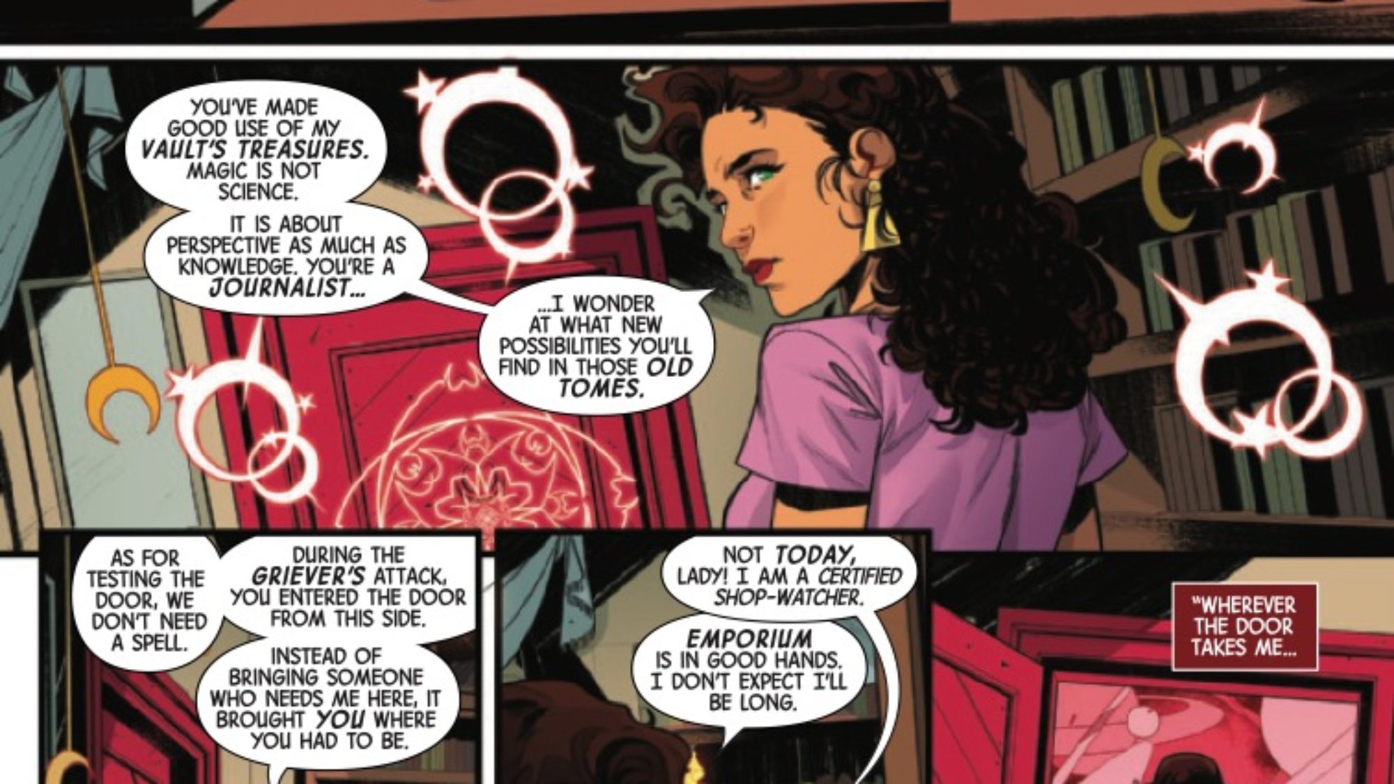Scarlet Witch #5 Preview: Wanda & Daredevil's Ghost Train Ride