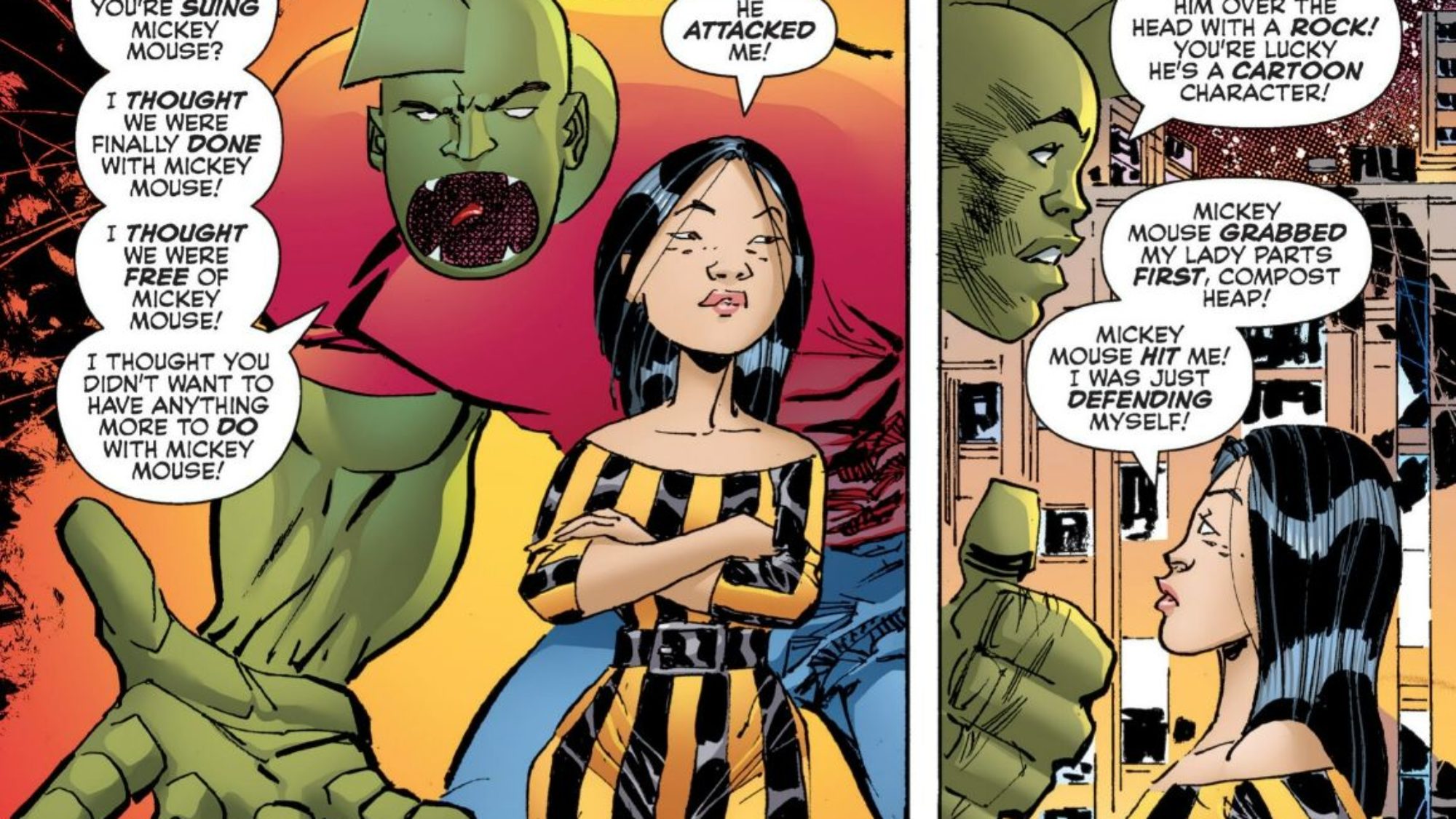 Savage Dragon To Sue Mickey Mouse For Assault