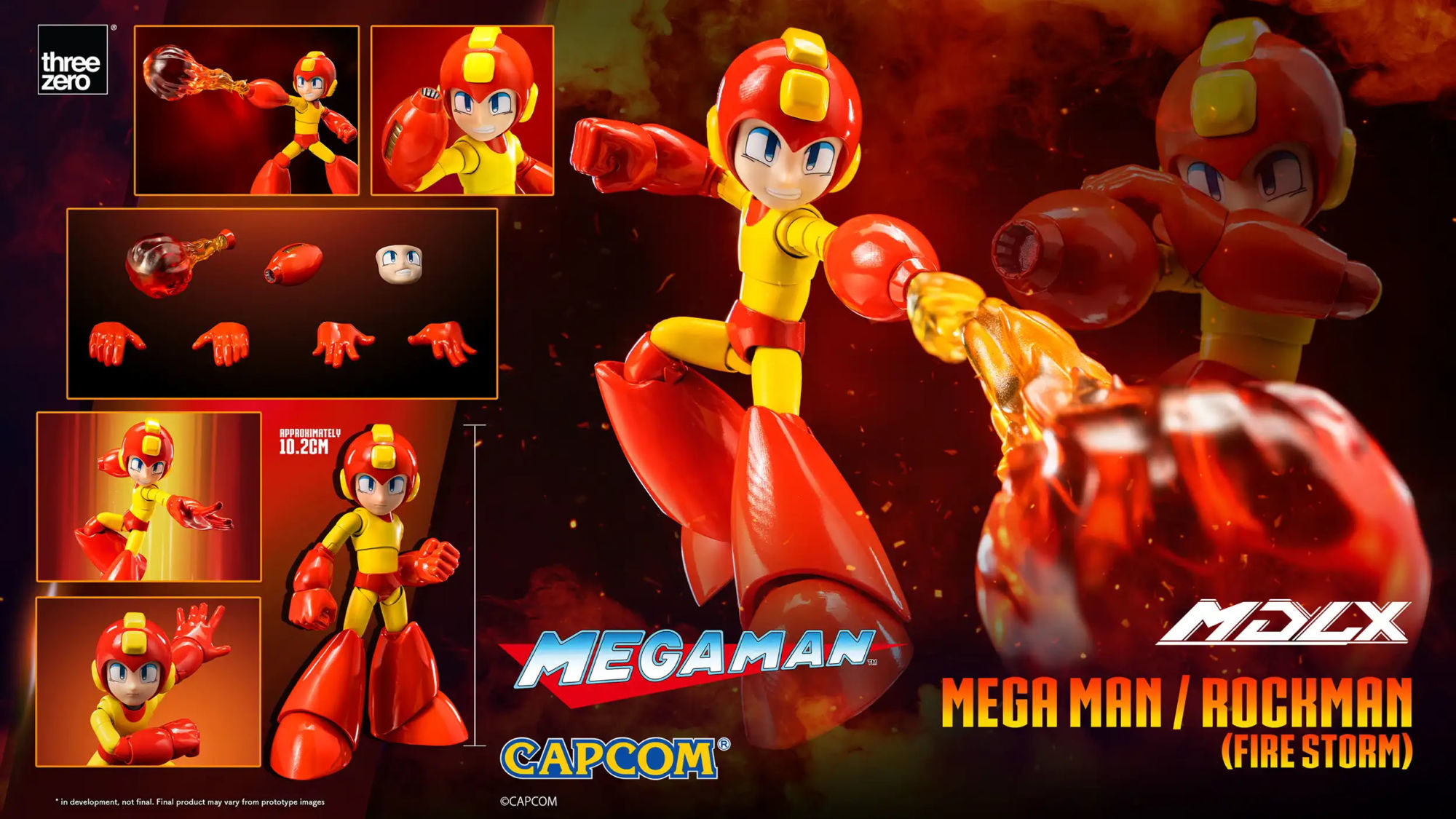 Threezero Gives Mega Man a Fiery Upgrade with New MDLX Figure