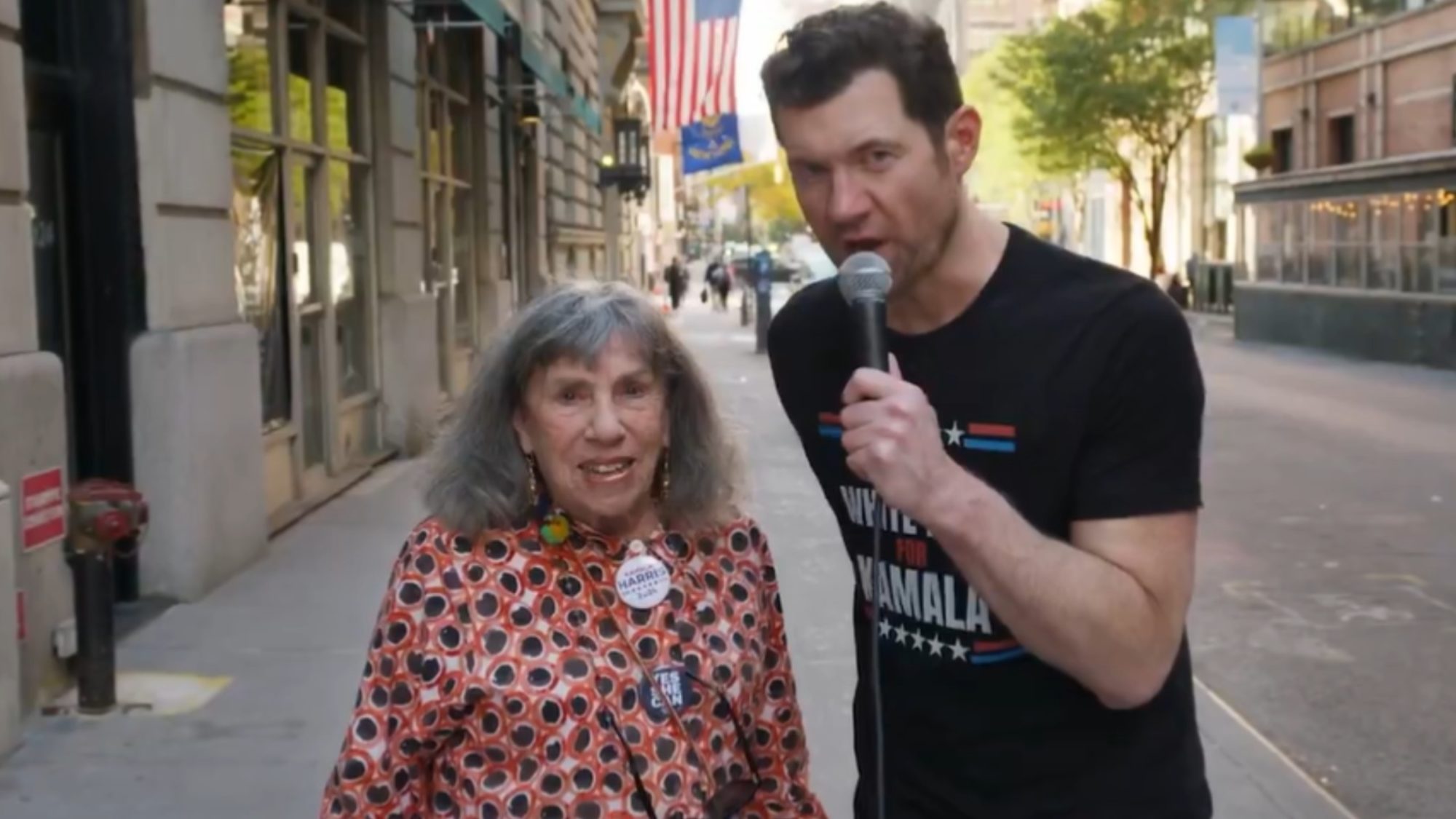 Billy on the Street: Elena Offers Her Closing Message on VP Harris