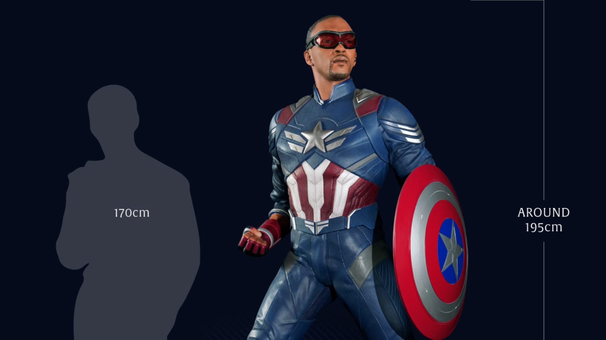 Beast Kingdom Reveals Life-Size Sam Wilson Captain America Statue