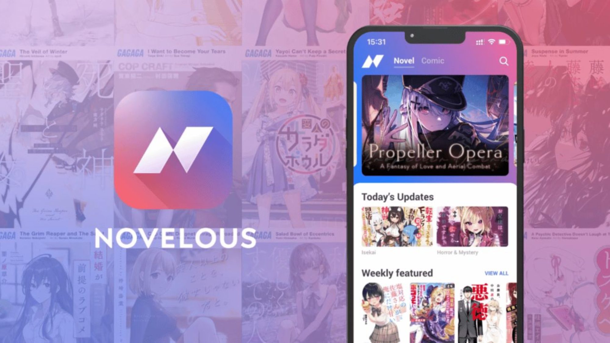 NOVELUS: Shogakukan Launches Light Novel and Manga App